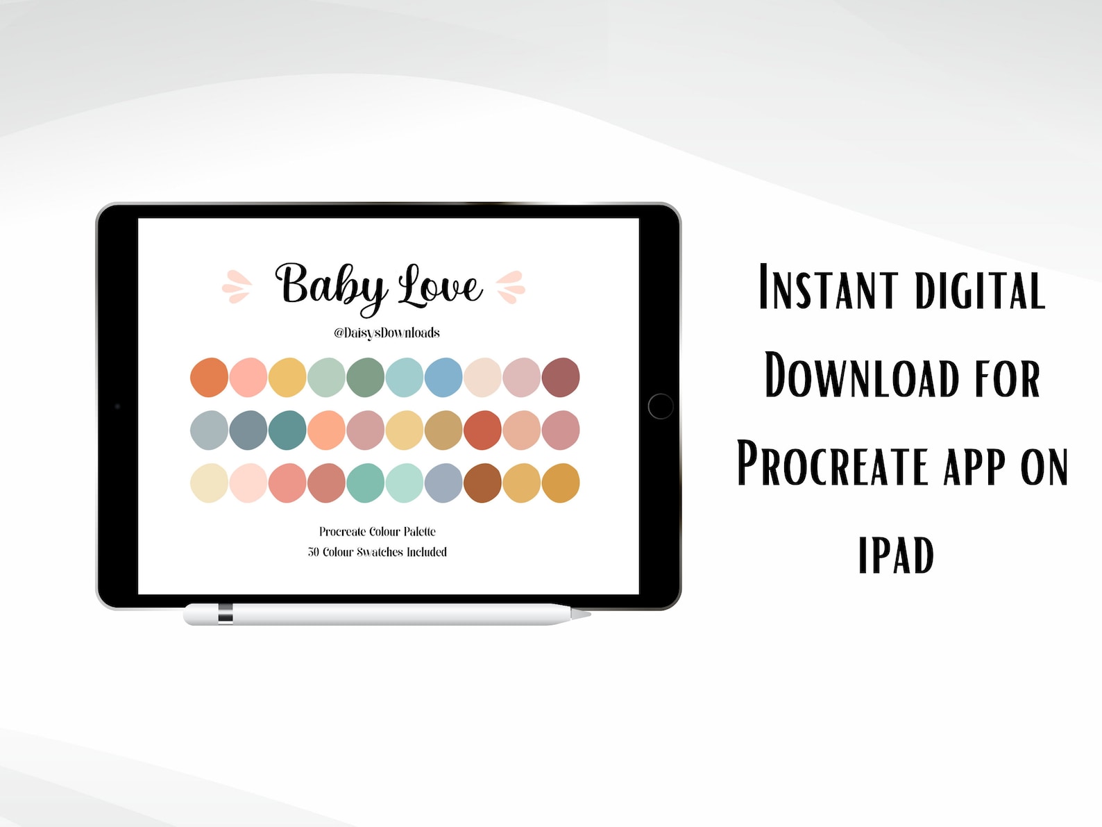Baby Love Procreate Colour Palette / Procreate Color Palette/ iPad ...