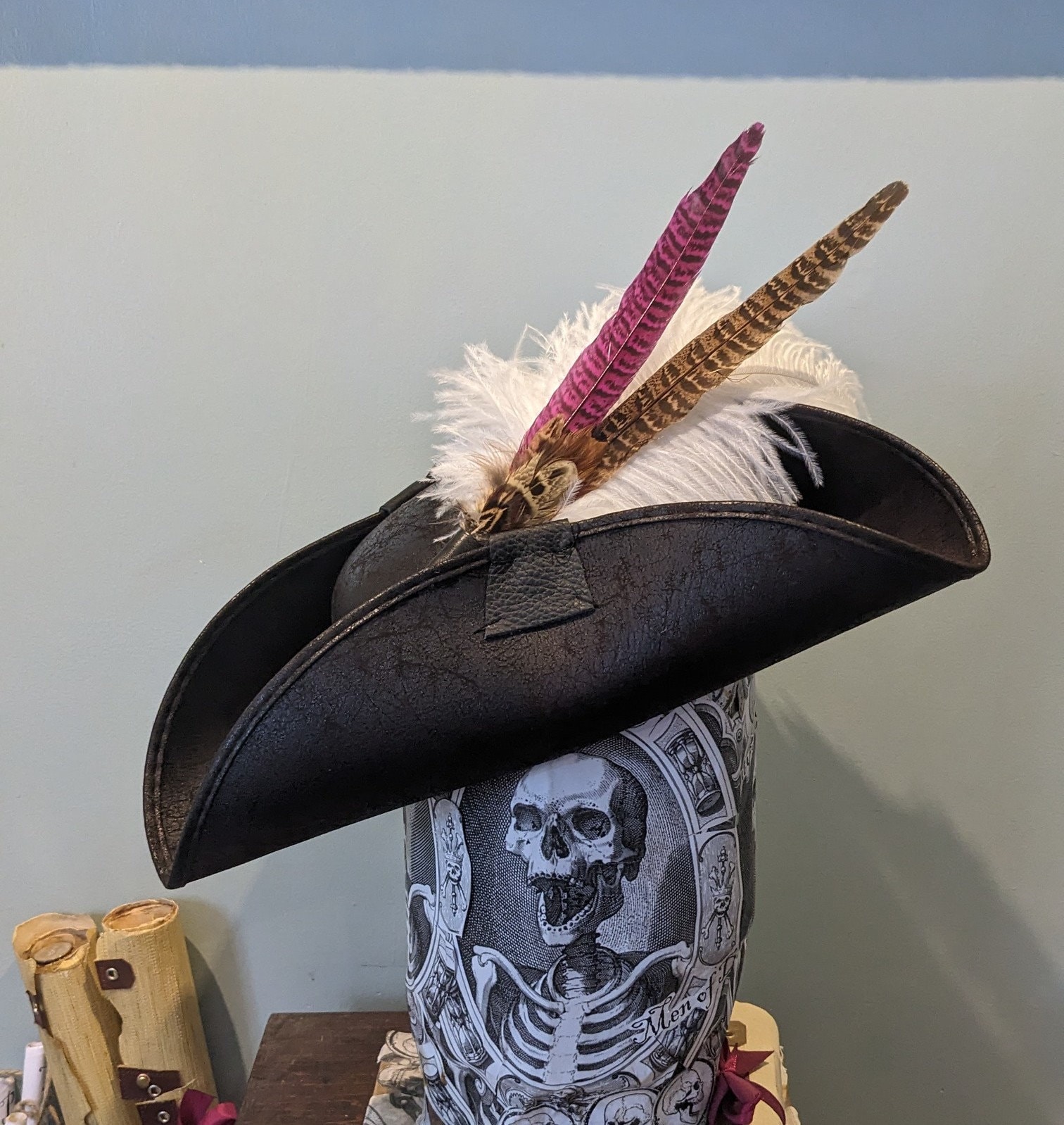 Pirate Captain Hat With Feather