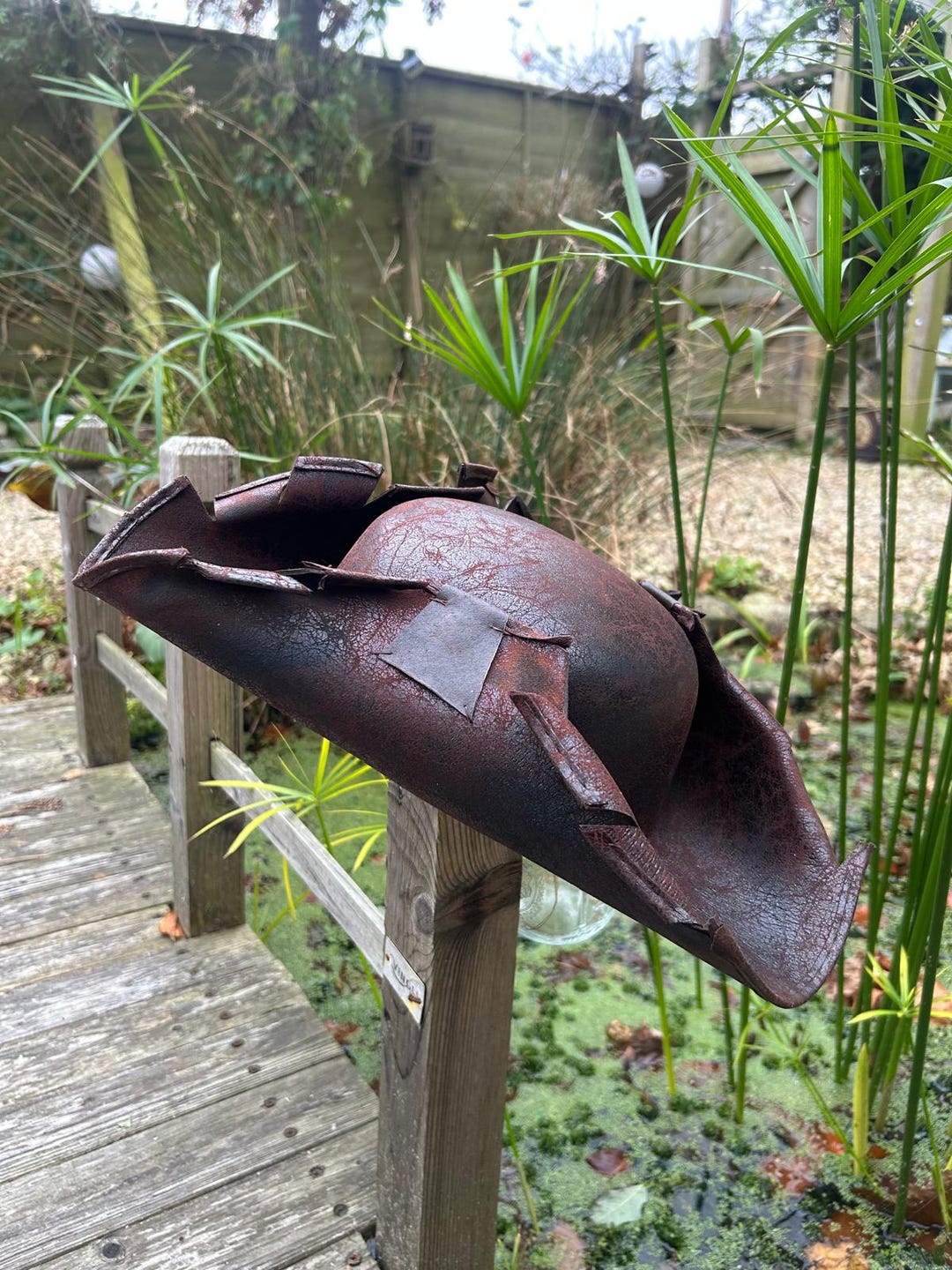Dark Brown Ragged Pirate Tricorne Hat, Brixham, Hastings N' Renaissance ...