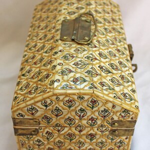 Velvet Jewellery Organizer Camel Bone Inlay Storage Chest Box - Etsy