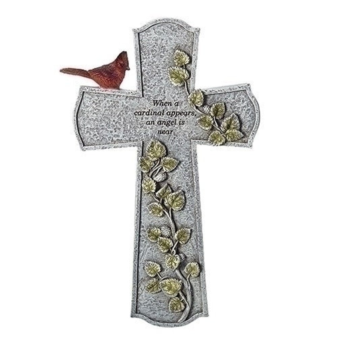 Cardinal Memorial Wall Cross - Etsy