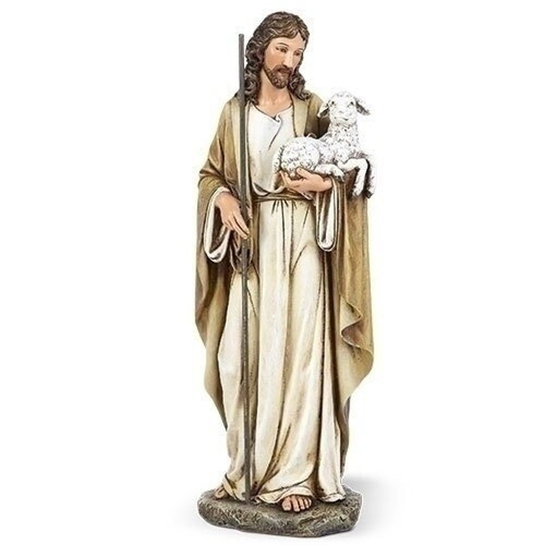 Jesus the Good Shepherd Religious Figure - Etsy