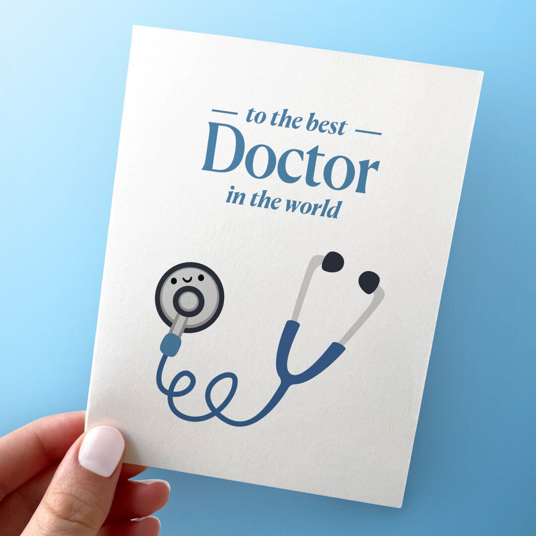 Card for Doctor Stethoscope Physician Birthday Card A2 Greeting Card - Etsy