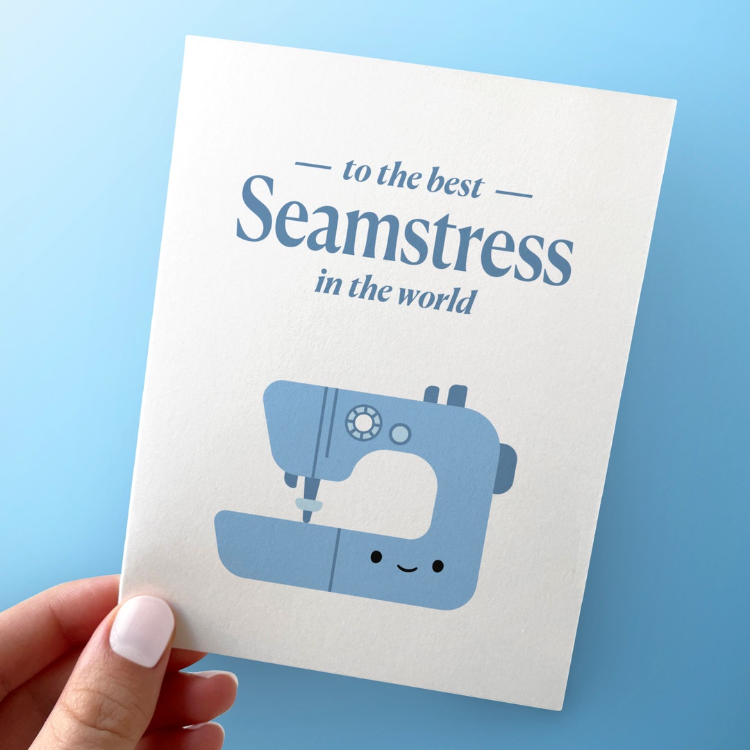 Card for Seamstress Sewing Machine Birthday Card A2 Greeting Card - Etsy