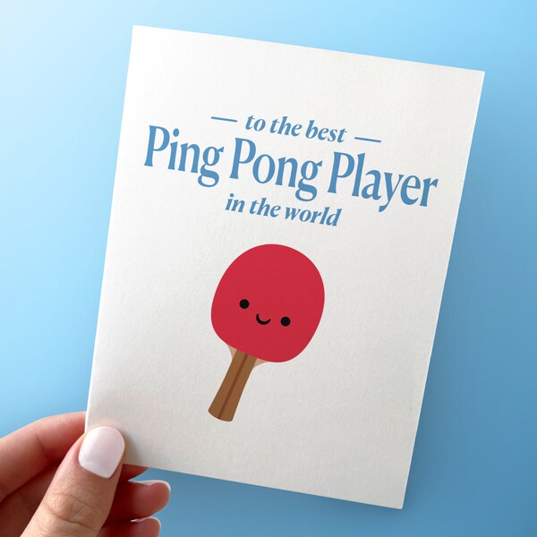 Birthday Card Ping Pong - Etsy