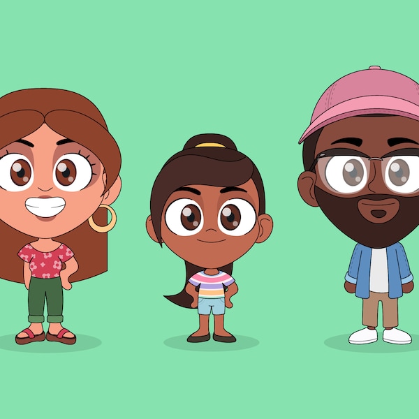 Custom Anime Family Commission - Etsy