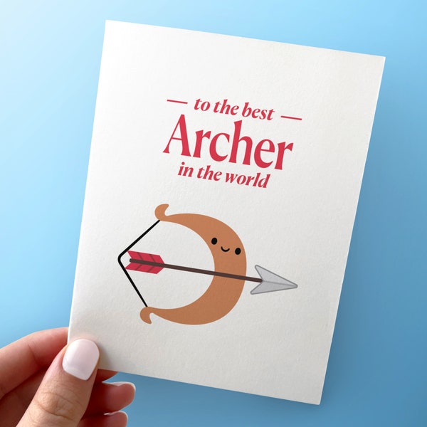 Archery Birthday Card - Etsy