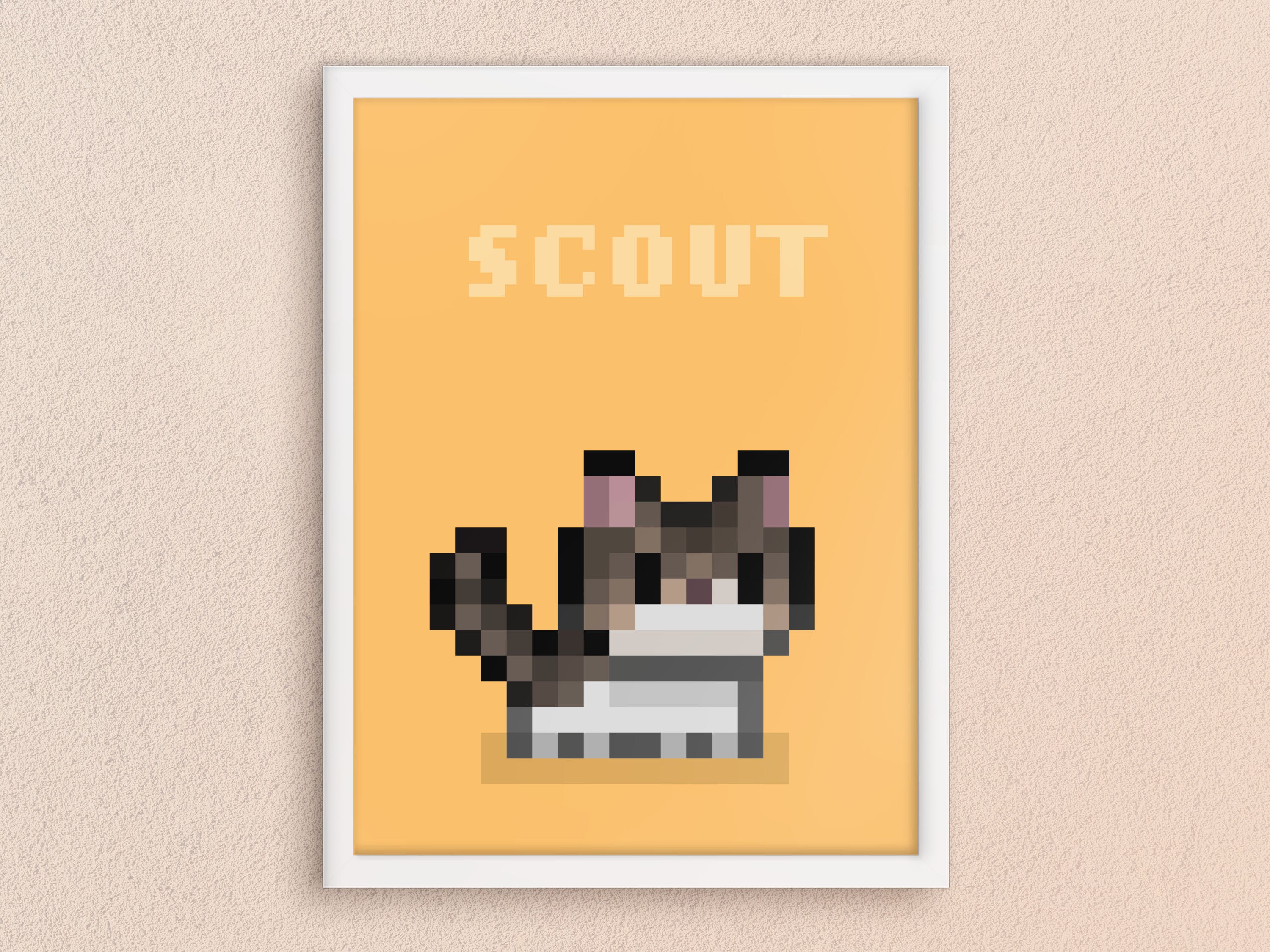 Minecraft Ocelot Pixel Art