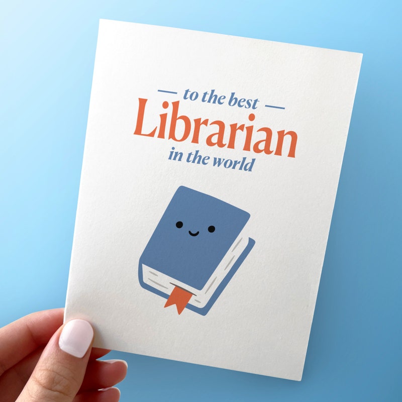 Librarian Card - Etsy