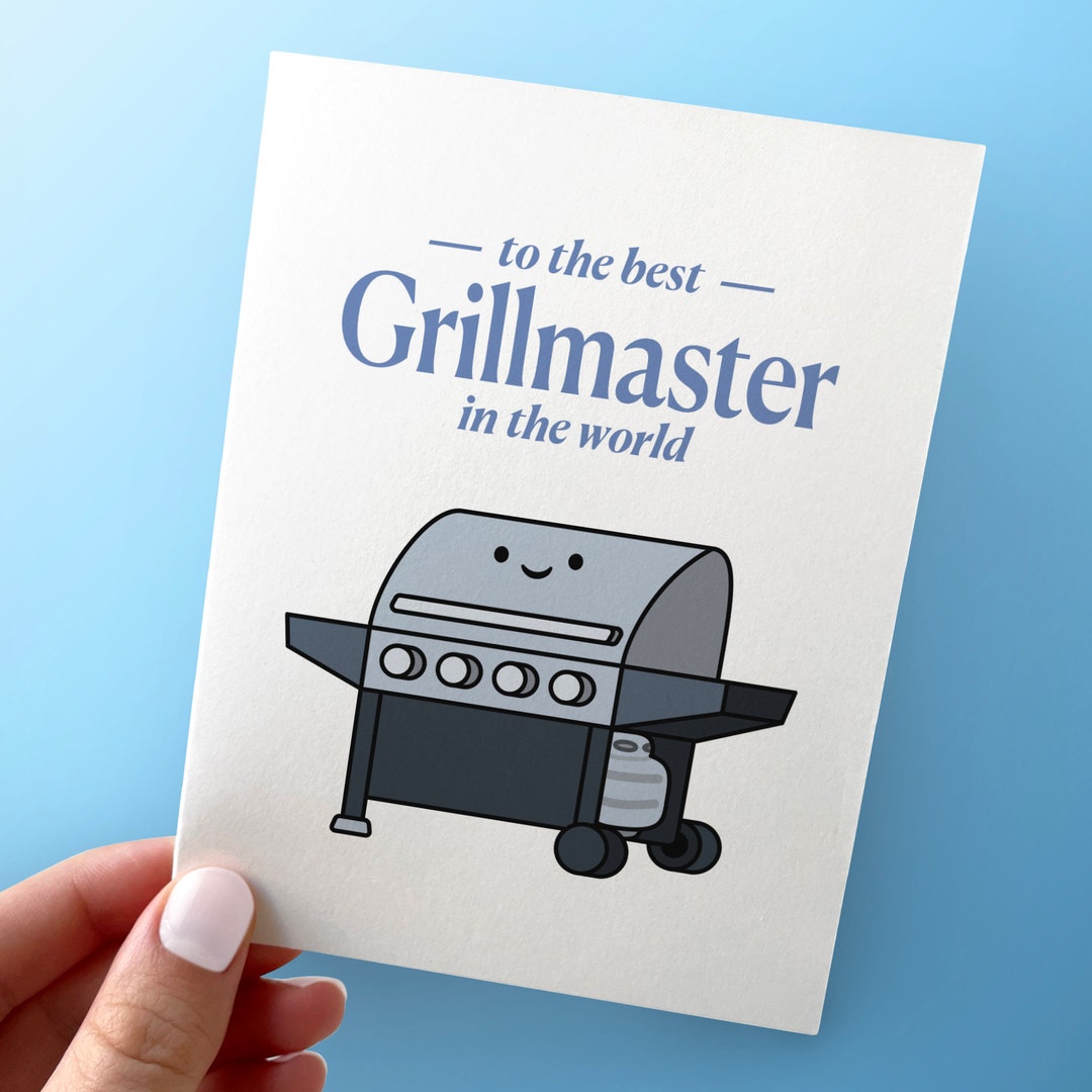 Card for Grillmaster Barbecue Grill Grilling Birthday Card A2 Greeting ...