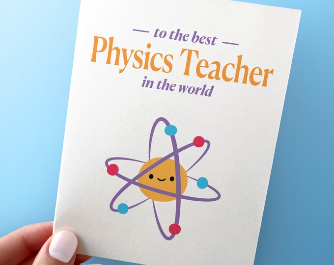 Energy Squared Funny Physics Birthday Card Vintage Atom Atomic Science ...