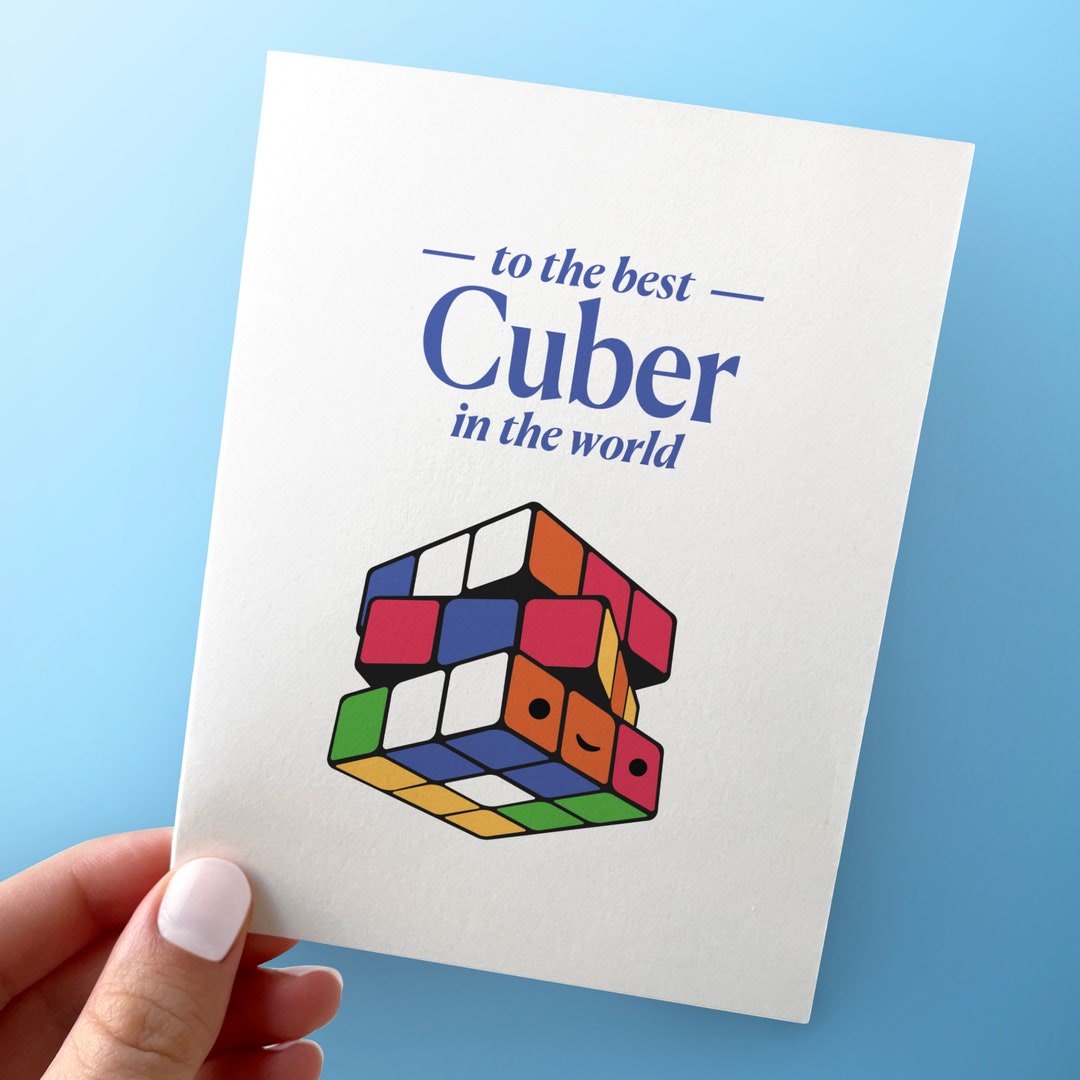 Card for Cuber Rubik's Cube Birthday Card A2 Greeting Card - Etsy