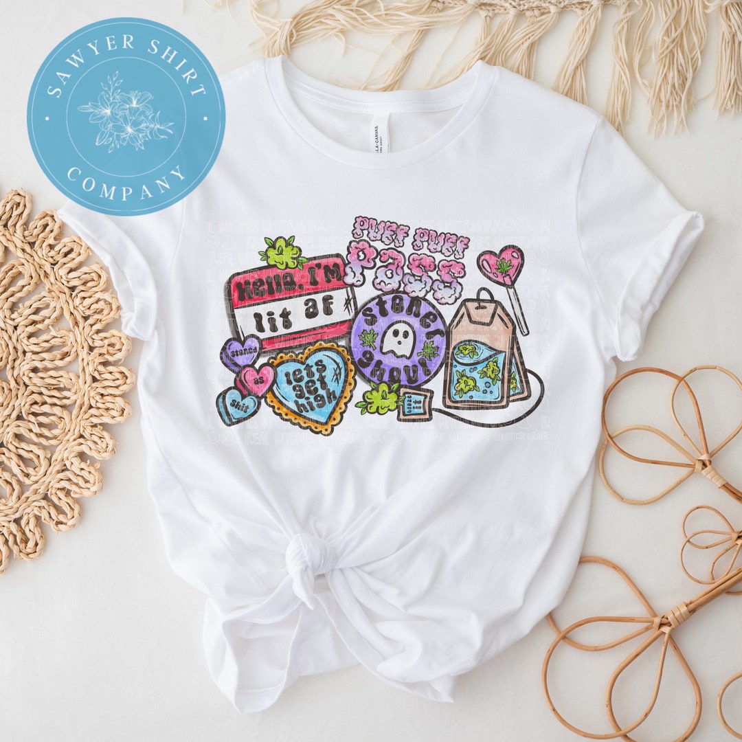 Weed Shirt for Women, Marijuana Joint T-shirt, Stoner Gift for Her ...