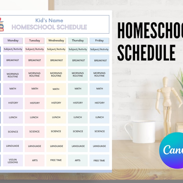 Teen Schedule Chart - Etsy