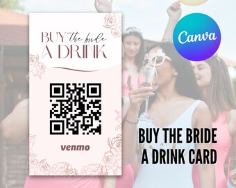 Buy the Bride a Drink Custom Western Cow Girl Venmo Stickers - Etsy