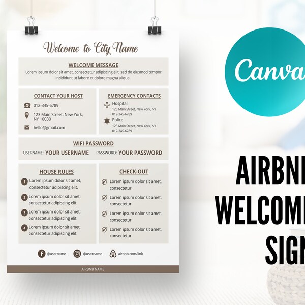 Check in Check Out Template - Etsy