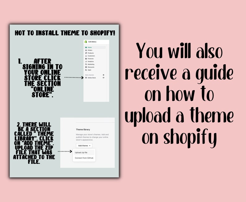 Shopify Theme Canva Website Template With Editable Banners Etsy