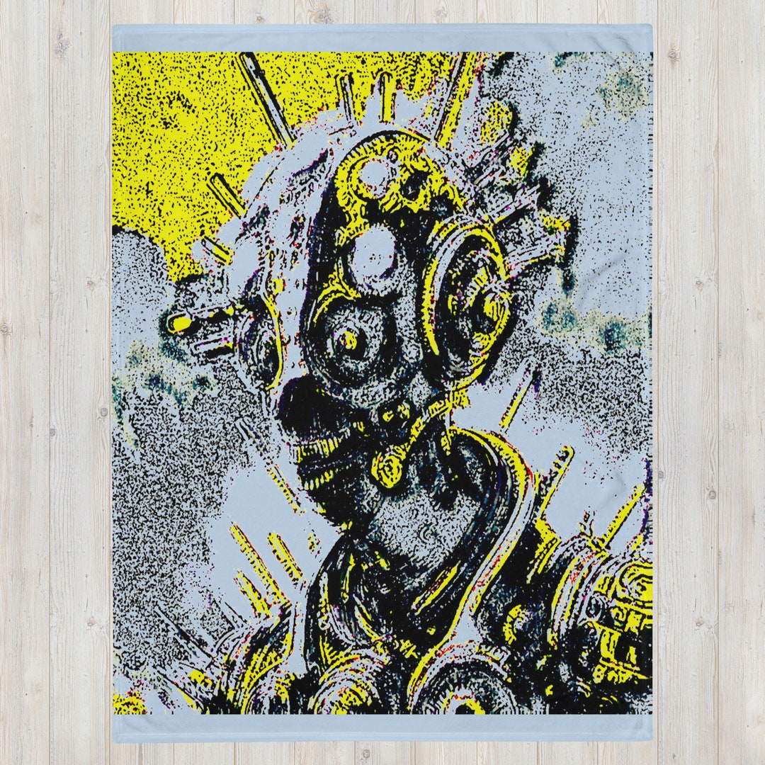 Robotic Nightmare Throw Blanket - Etsy