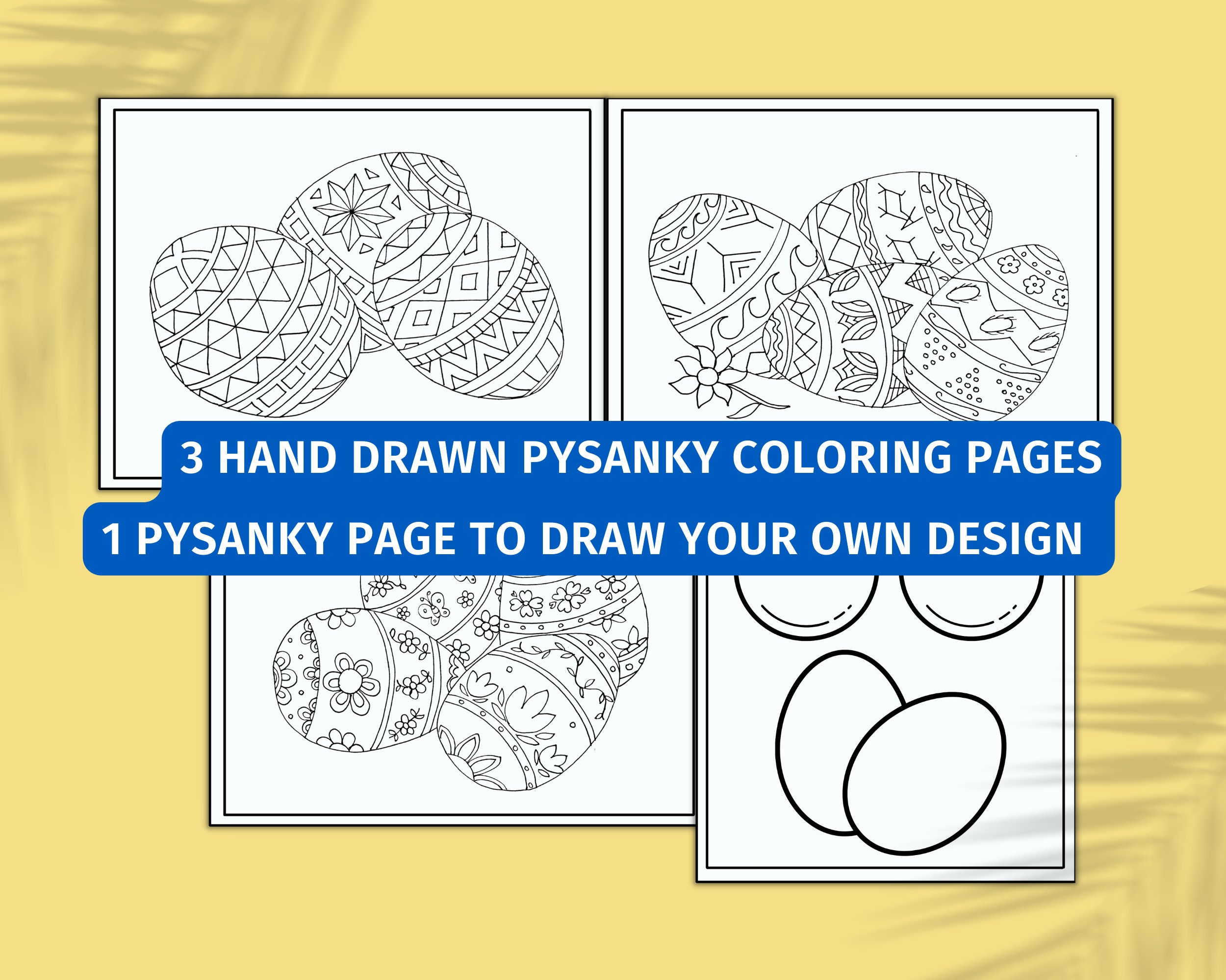 Ukraine Easter Egg Activity for Kids, for Adults, for Families, Pysanky ...