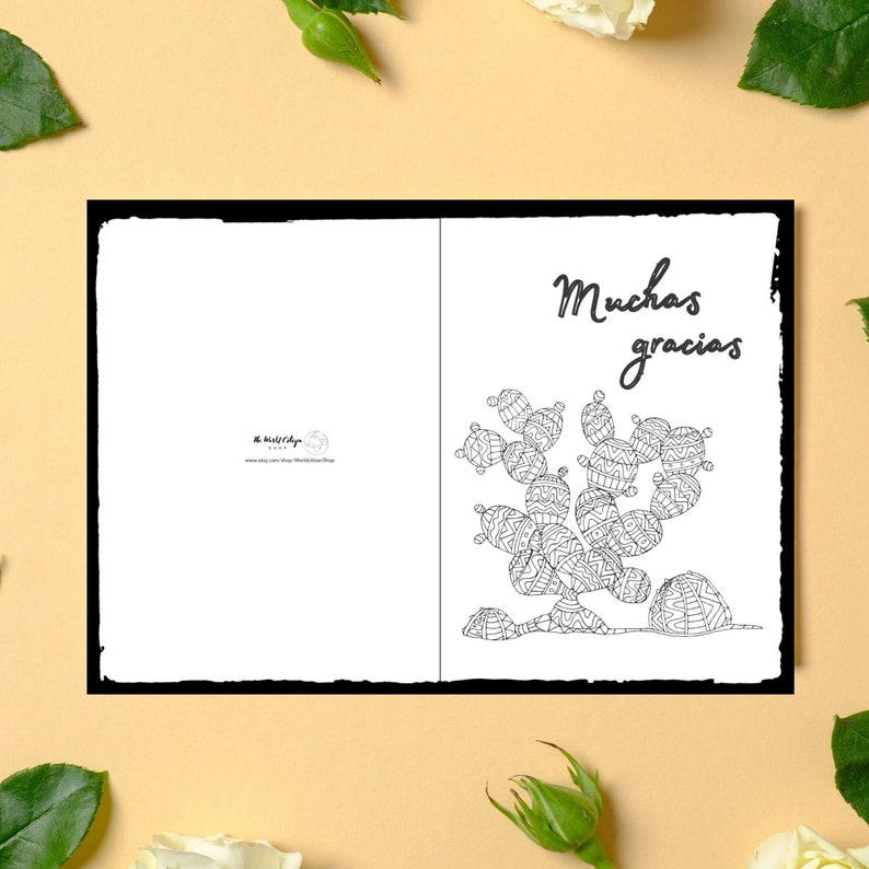 Coloring Thank You Cards, Carte Merci, Color Your Own Greetings ...