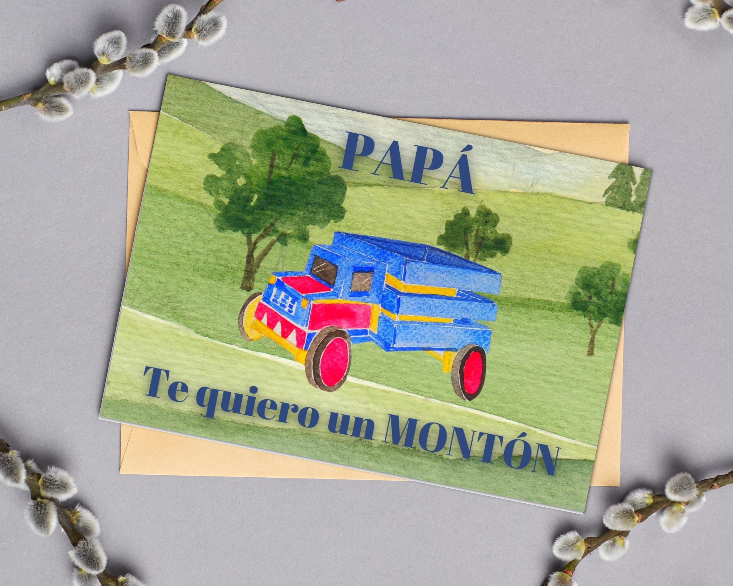 Spanish Fathers Day Card, Dia Del Padre, Te Quiero Un Monton Printable ...