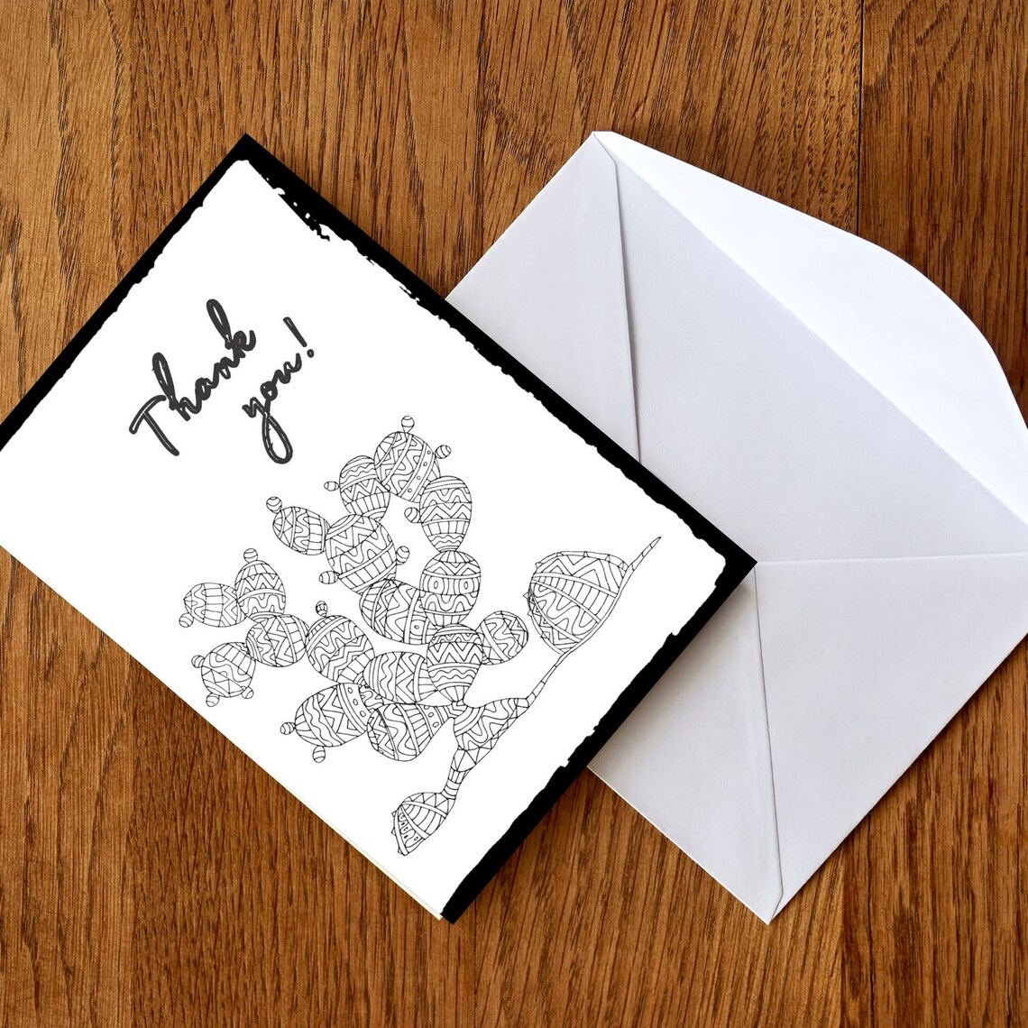 Coloring Thank You Cards, Carte Merci, Color Your Own Greetings ...