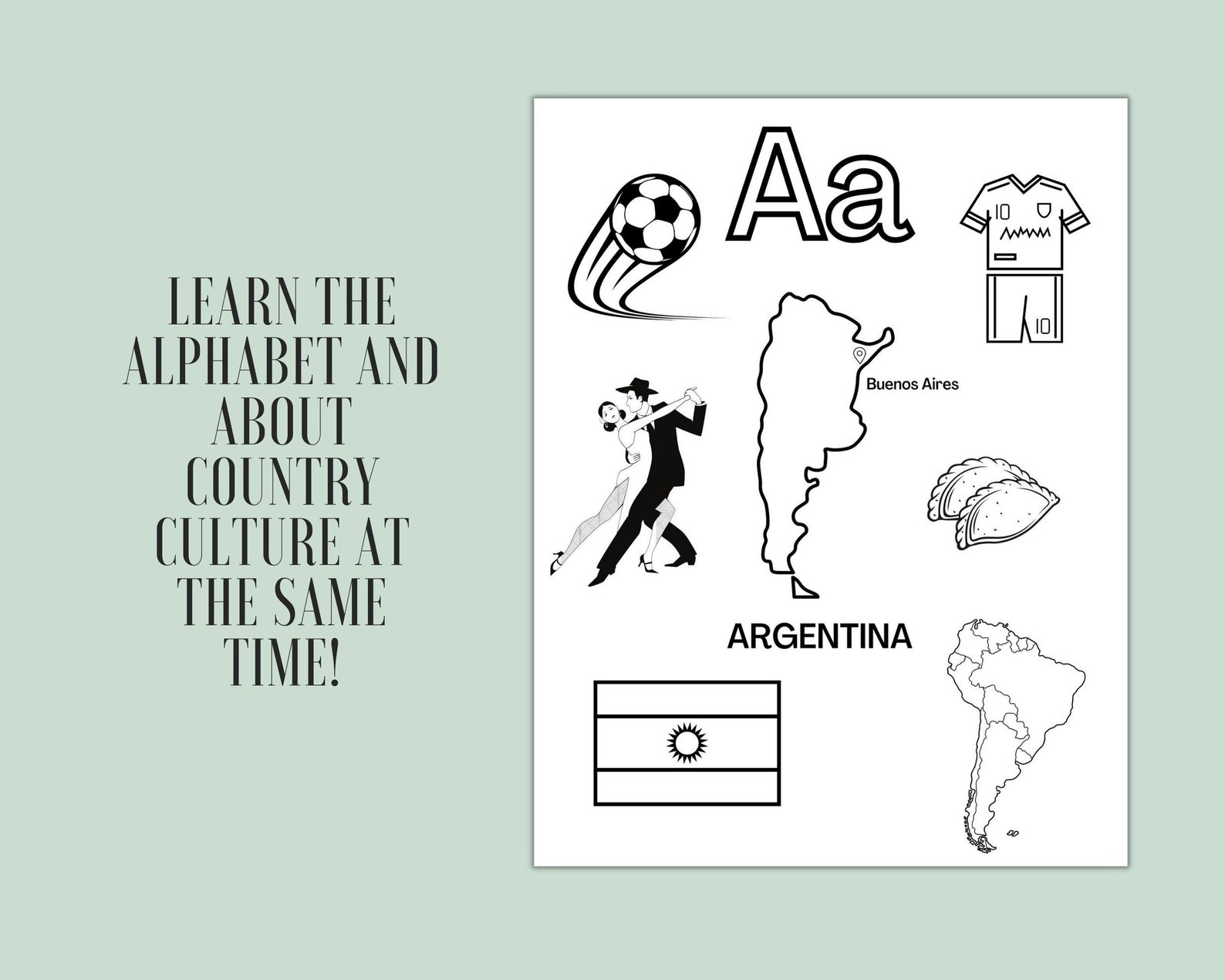 COUNTRY ABC Coloring Pages, World Coloring Book, Alphabet Coloring ...