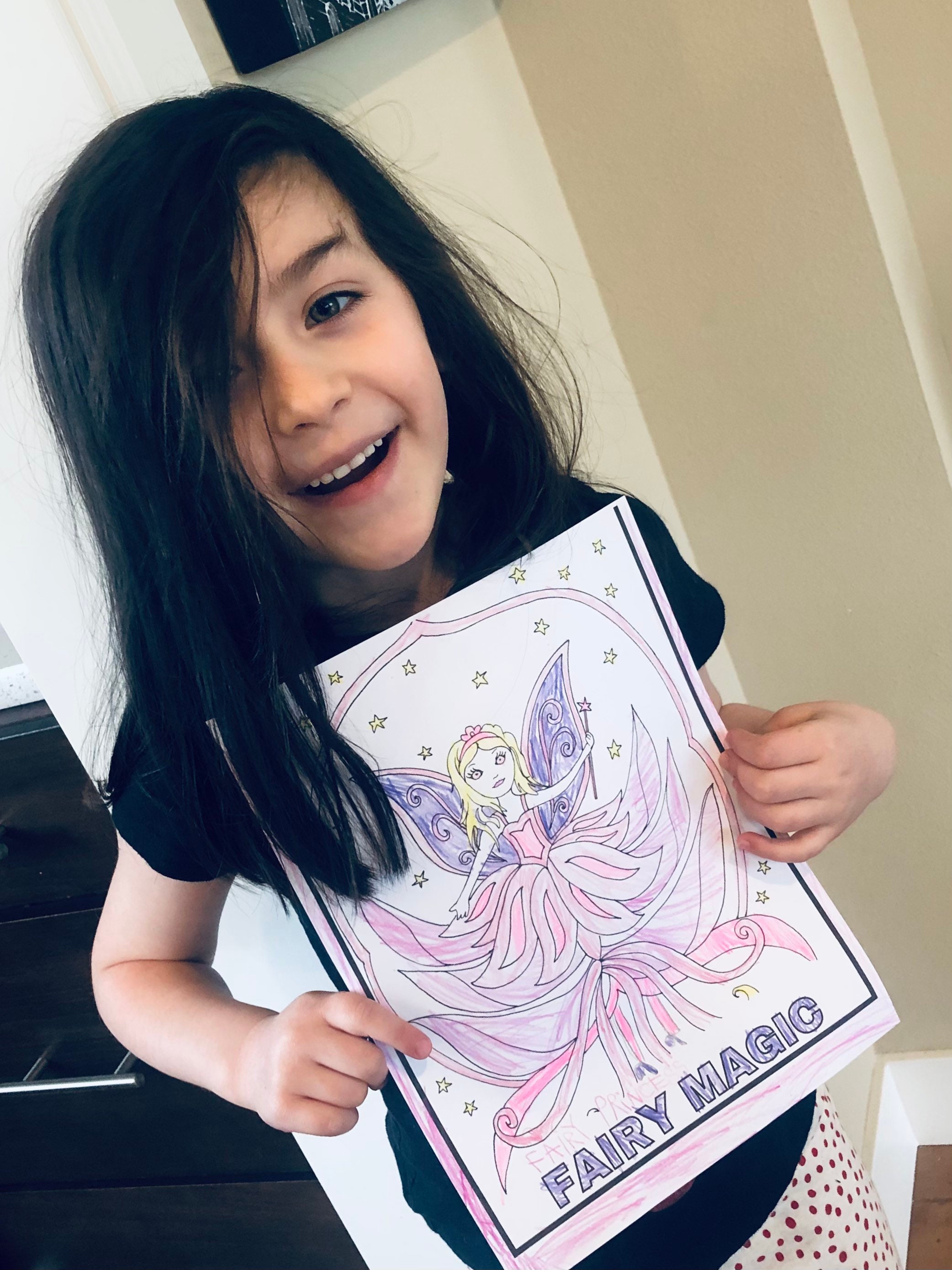 Whimsical Creatures Coloring Pages for Children, Unicorns, Fairy ...