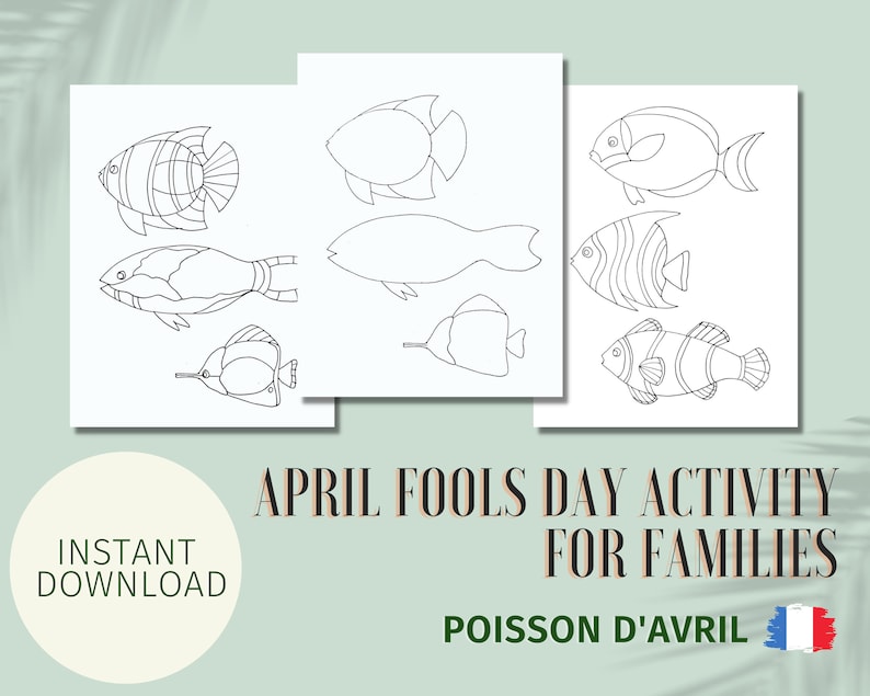 April Fools Day Activity, Poisson D'avril, French Traditions for Kids ...