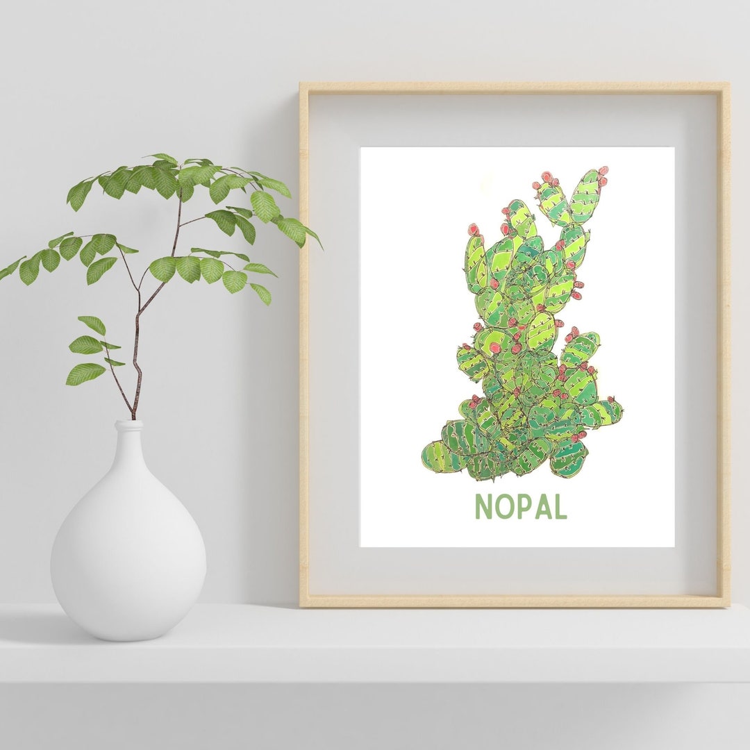 Printable Cactus, Cute Cactus Wall Art, Cacti Wall Decor, Colorful ...