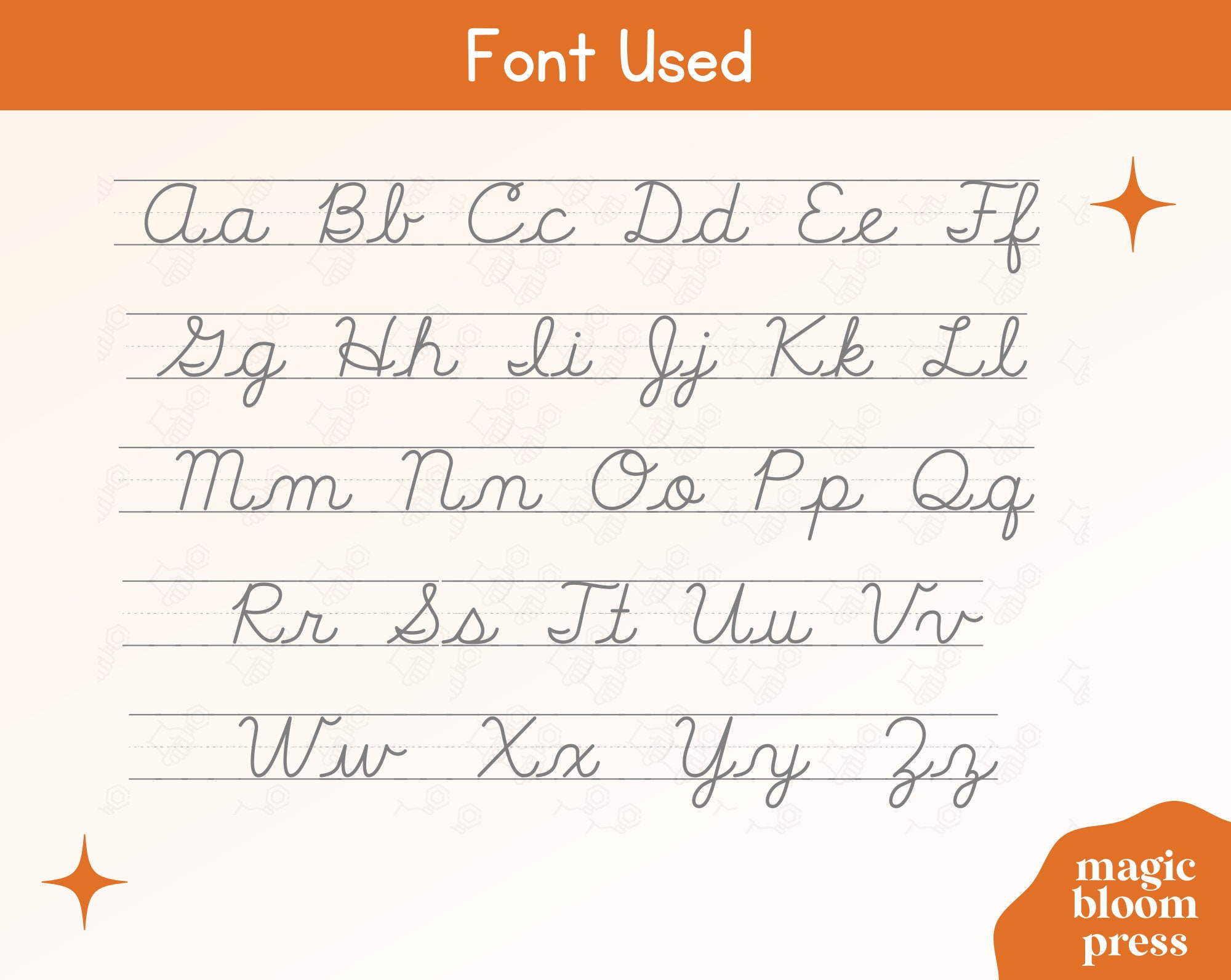 Cursive Alphabet Tracing Bundle / Printable Cursive Alphabet Tracing ...