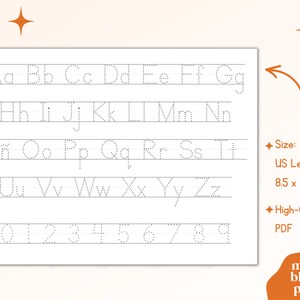 Spanish Alphabet & Number Tracing Sheet / ABC Tracing / Handwriting ...