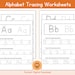 Alphabet Tracing Worksheets A-Z / ABC Tracing Workbook /handwriting ...