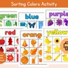 Color Sorting Activity Printable / Color Sorting Matching Activity ...