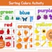 Color Sorting Activity Printable / Color Sorting Matching Activity ...