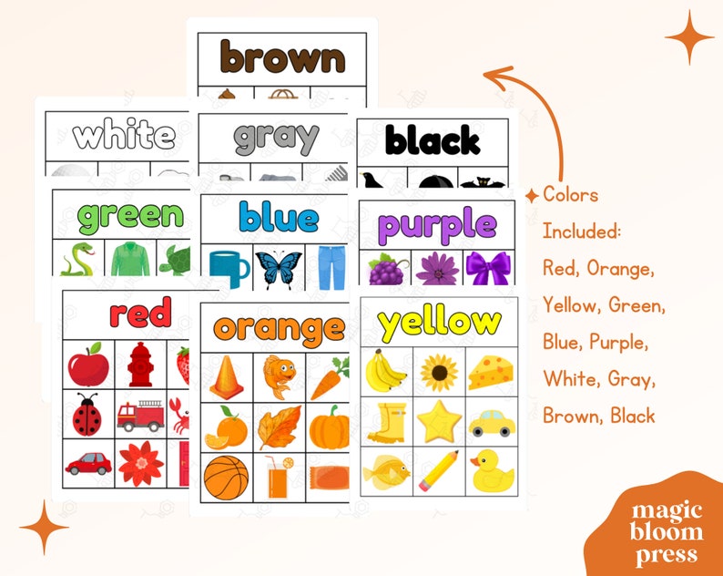 Color Sorting Activity Printable / Color Sorting Matching Activity ...