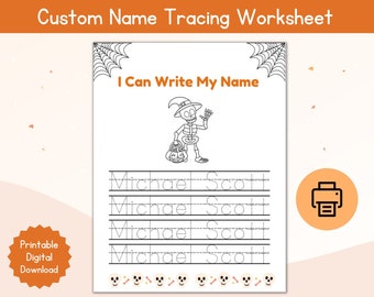 Name Tracing Custom Worksheet / First & Last Name Tracing Name ...