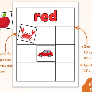 Color Sorting Activity Printable / Color Sorting Matching Activity ...