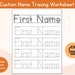 Personalized Name Tracing Uppercase Printable Worksheet, Learning ...