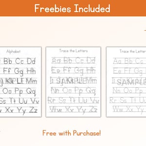 Alphabet & Number Tracing Sheet / ABC Tracing / Handwriting Practice ...