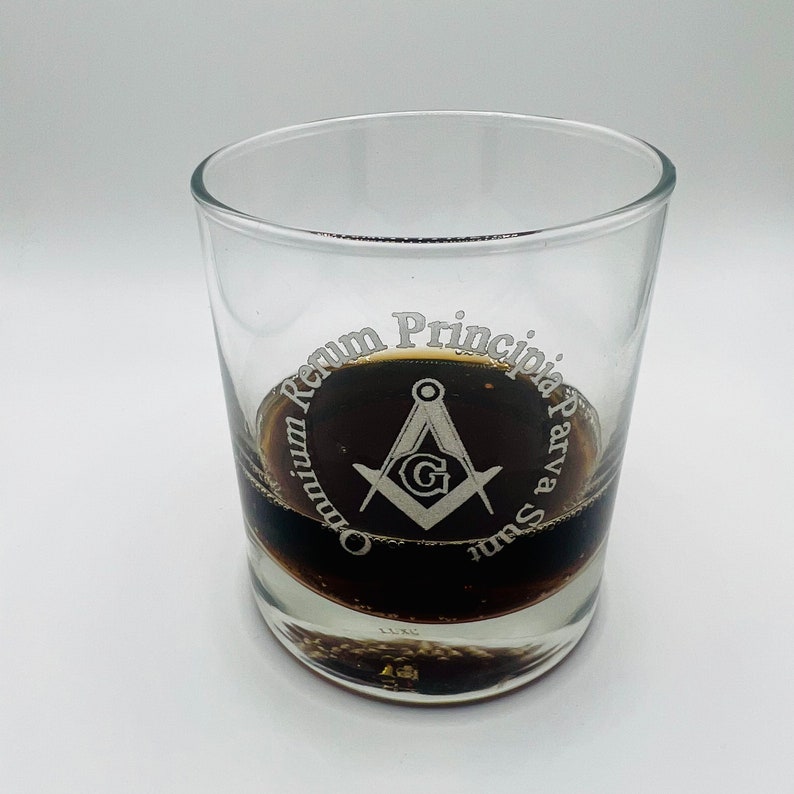 Masonic Whiskey Glass 11 Oz - Etsy