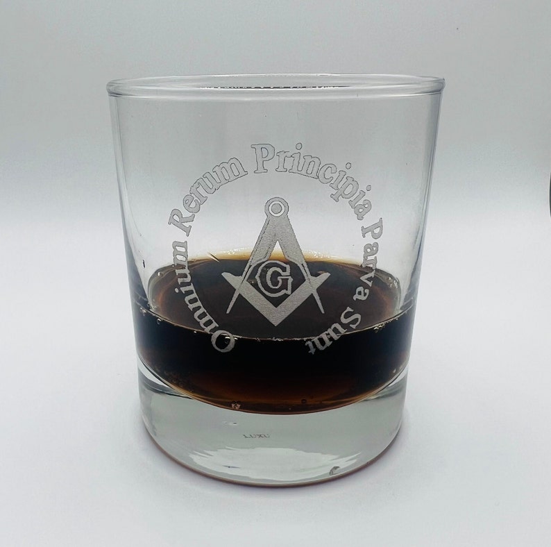 Masonic Whiskey Glass 11 Oz - Etsy