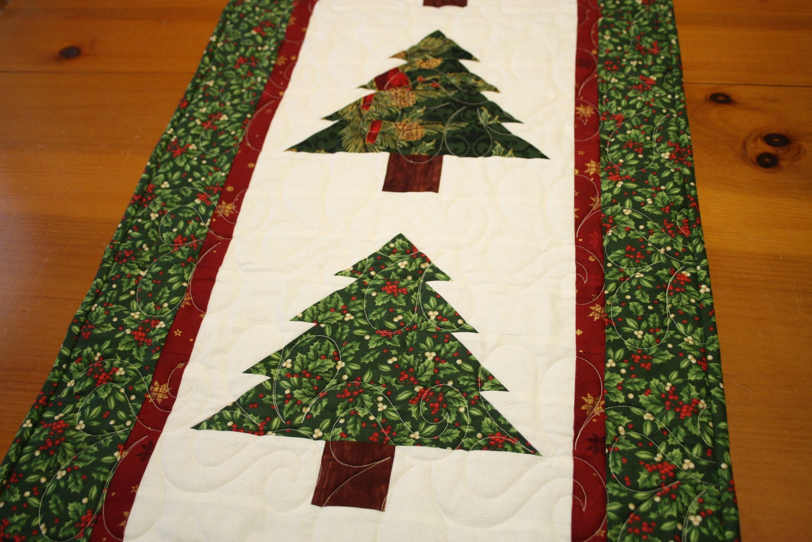 Christmas Tree Table Runner - Etsy