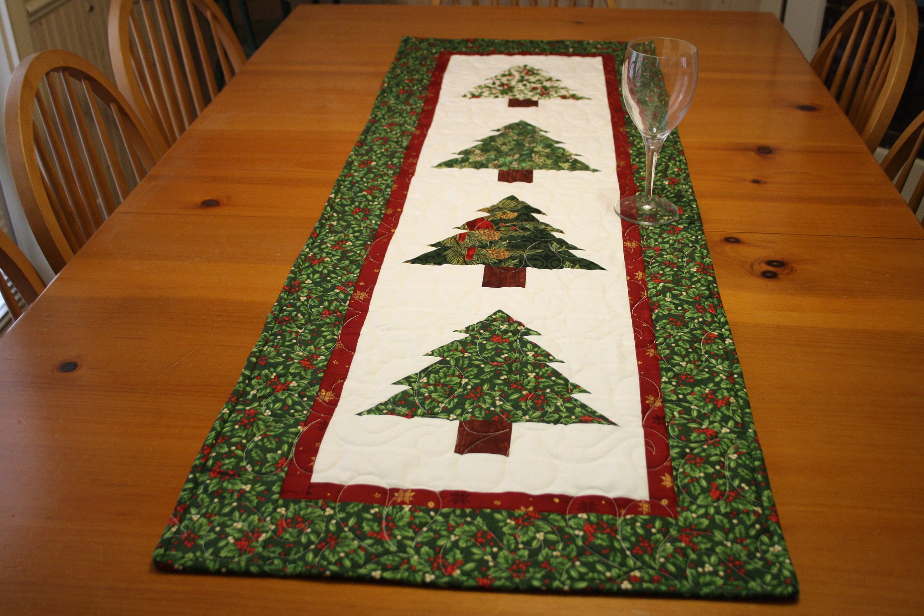 Christmas Tree Table Runner - Etsy