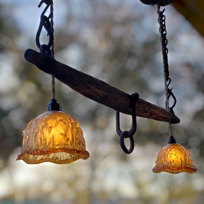 Rustic Farmhouse Pendant Light - Etsy