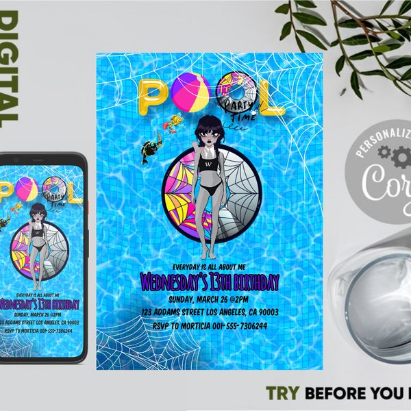 Wednesday Birthday Party - Etsy