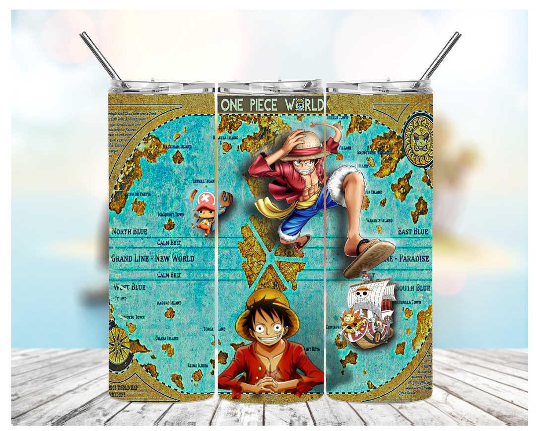 Embark on a Straw Hat Journey With 3D Anime One Piece World Map Luffy ...