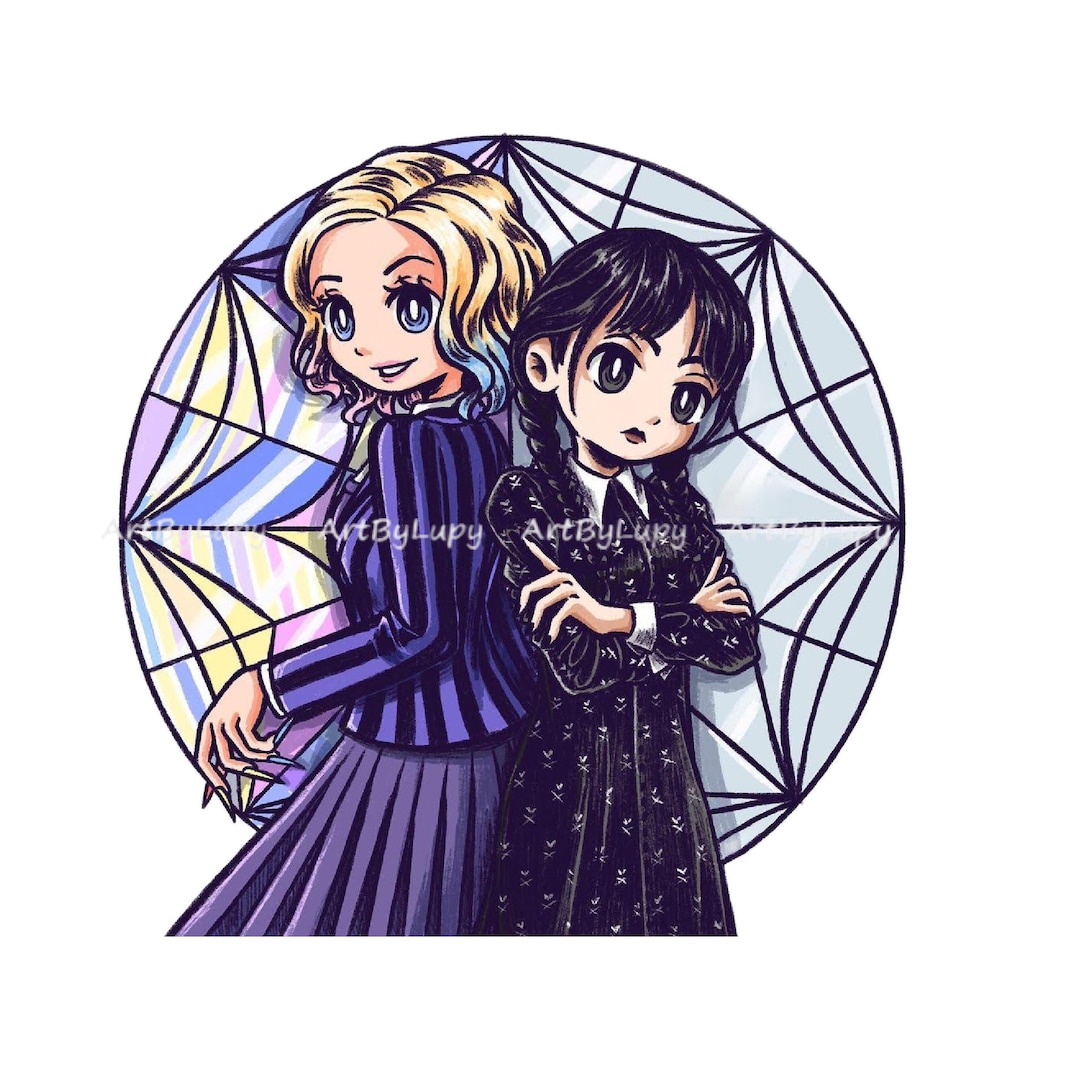 Wednesday & Enid Bundle PNG-SVG Artwork Collection - Etsy