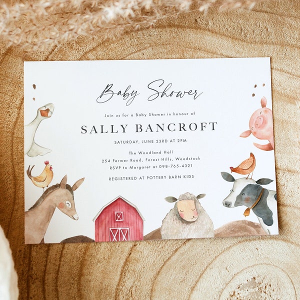 Farm Baby Shower - Etsy