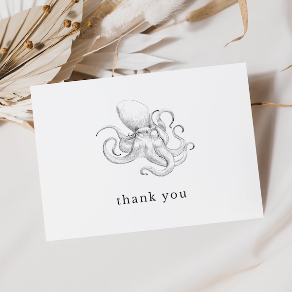 Octopus Thank You - Etsy